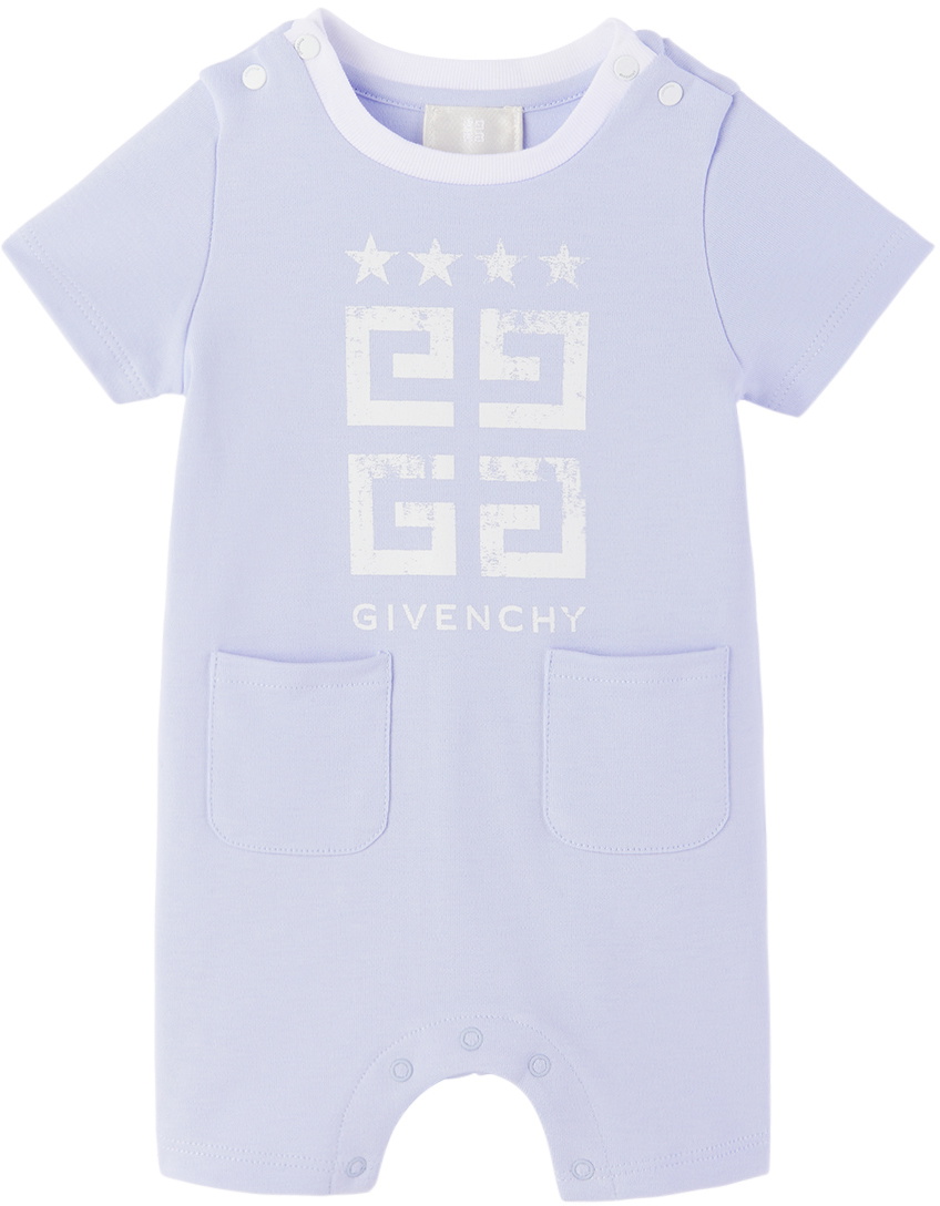Givenchy Baby Blue Printed Bodysuit Givenchy