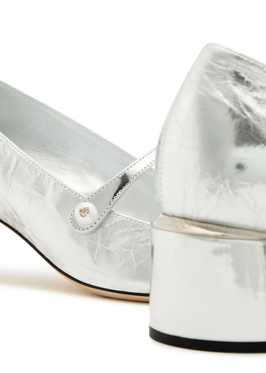 Jimmy Choo Elisa 45 Metallic Leather Pumps Jimmy Choo
