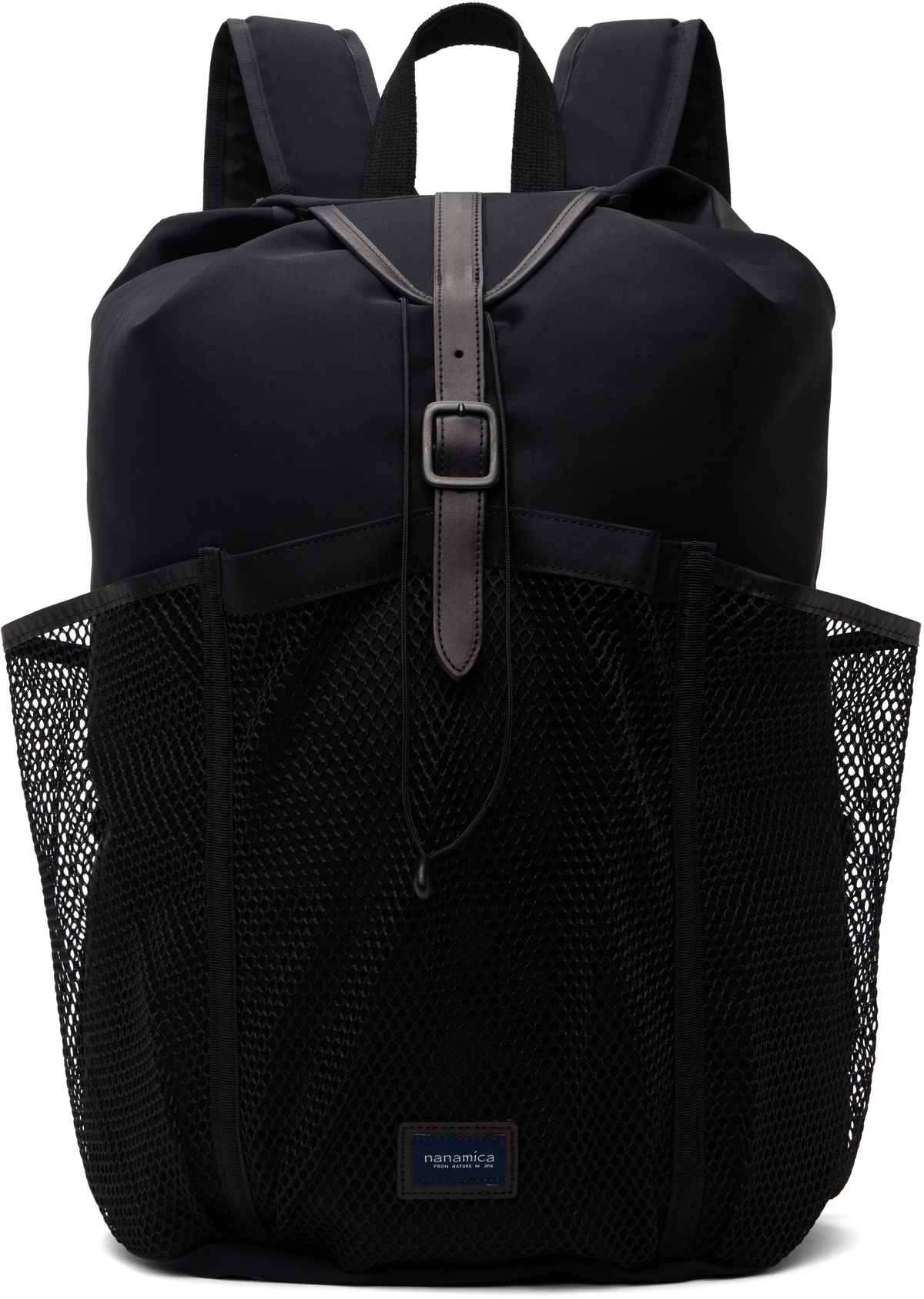 nanamica Black Water-Repellent Backpack Nanamica