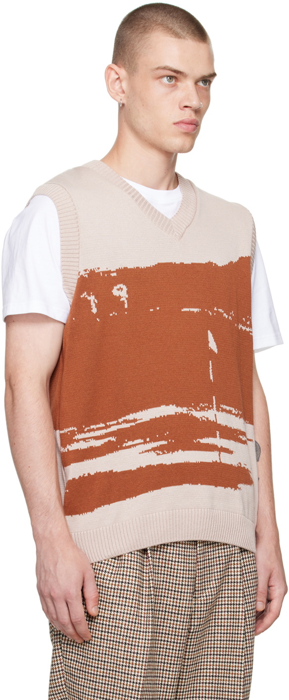 Manors Golf Brown Crowd Vest Manors Golf