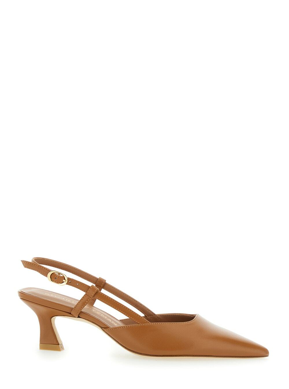 Stuart Weitzman winnie Brown Slingback Pumps Wirh Medium Heel In ...
