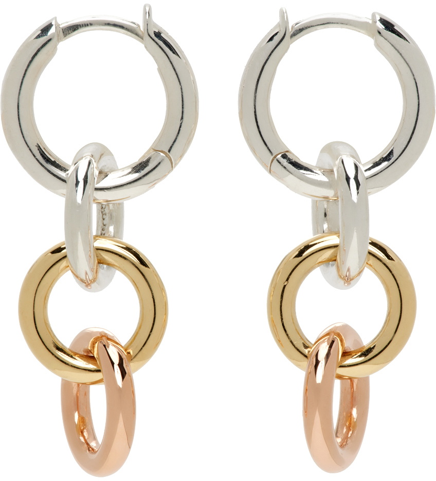 Spinelli Kilcollin Gold Ariel Mix Chain Earrings Spinelli Kilcollin