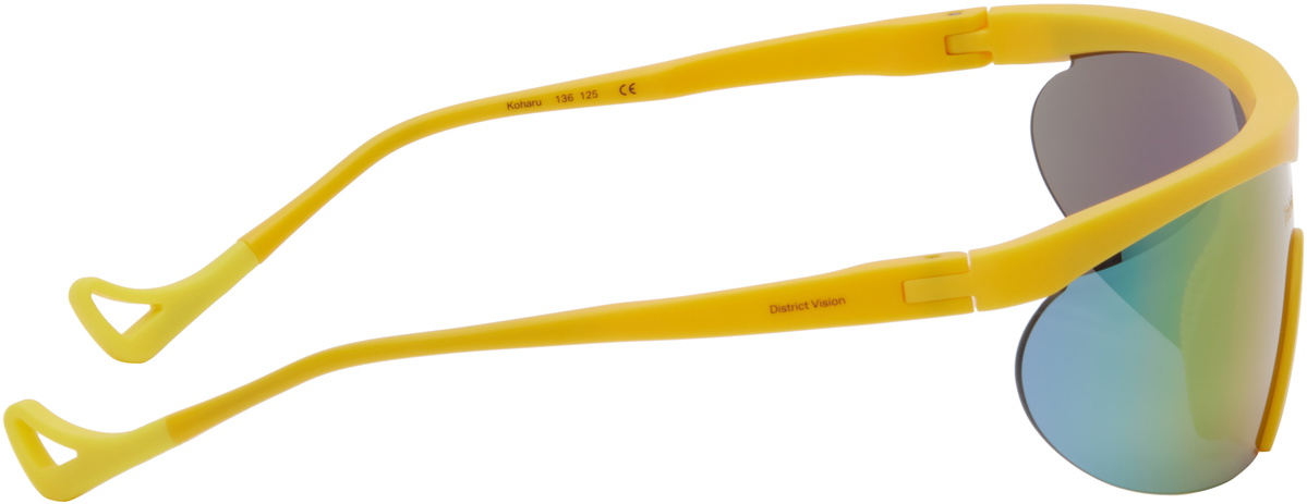 District Vision Yellow Koharu Eclipse Sunglasses District Vision