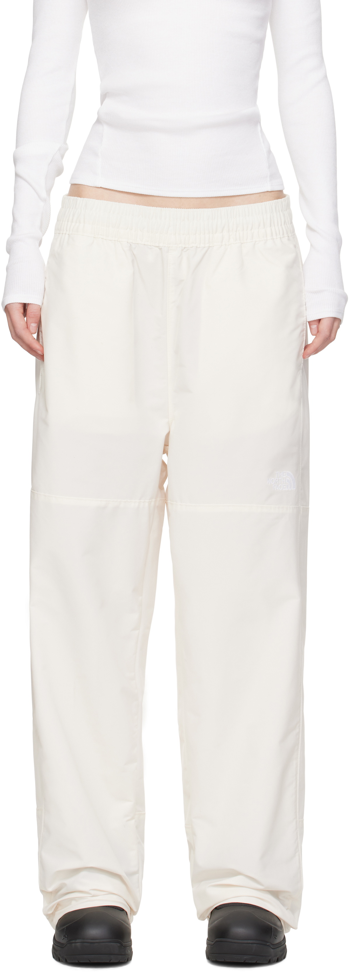 The North Face White TNF Easy Wind Track Pants The North Face