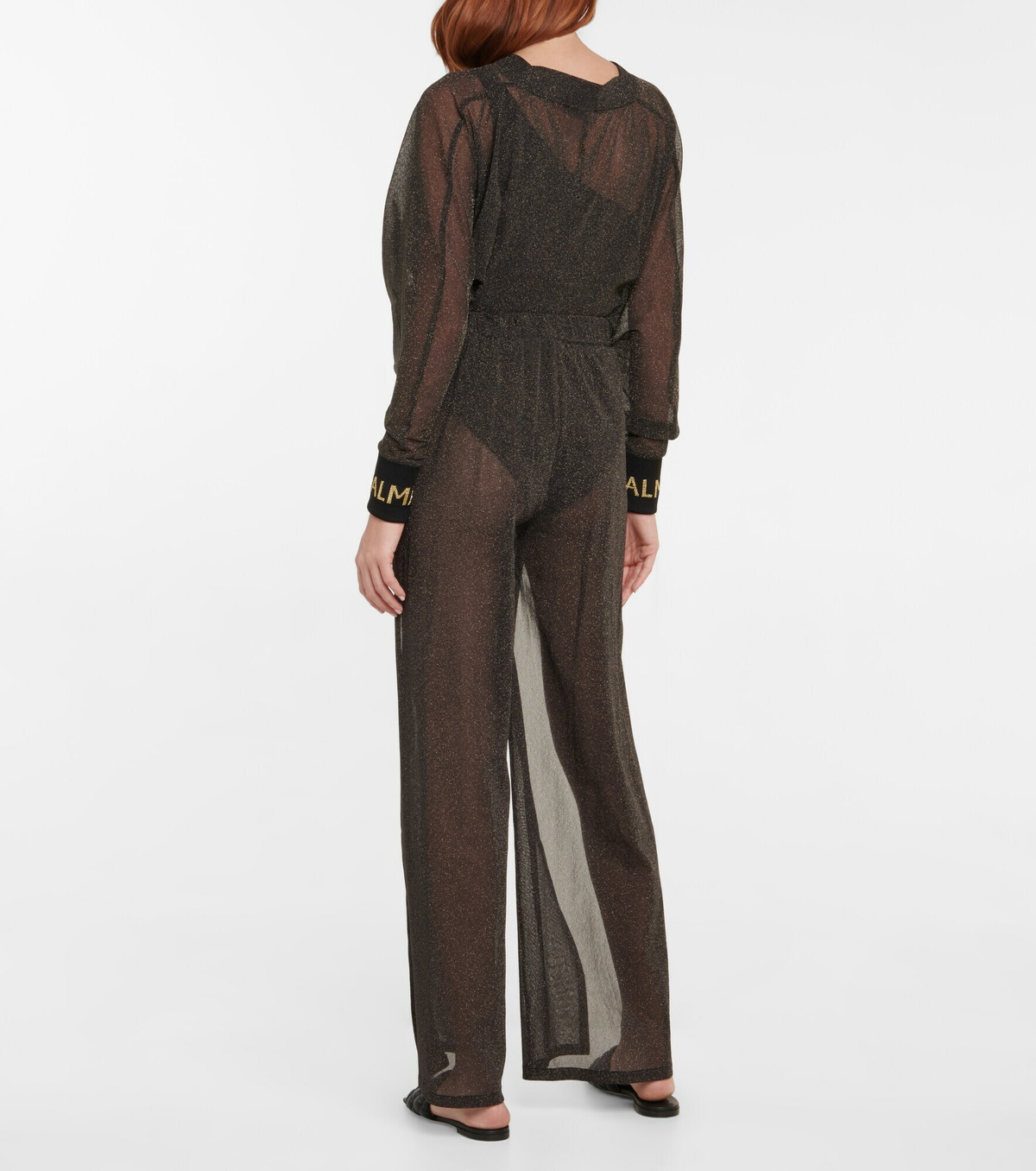 Balmain - Metallic knit pants Balmain