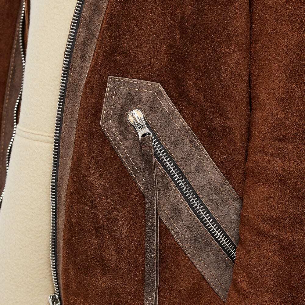 MM6 Maison Margiela Women's Shearling Sports Jacket in Brown MM6 Maison ...