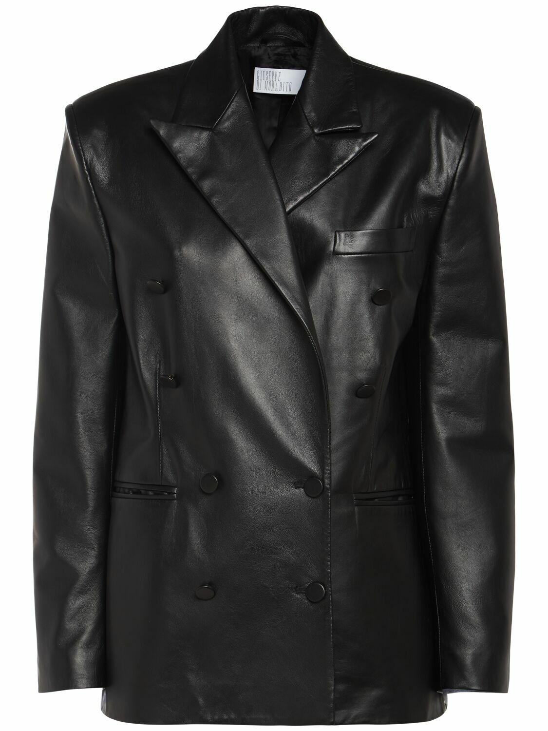 GIUSEPPE DI MORABITO Leather Blazer Giuseppe di Morabito