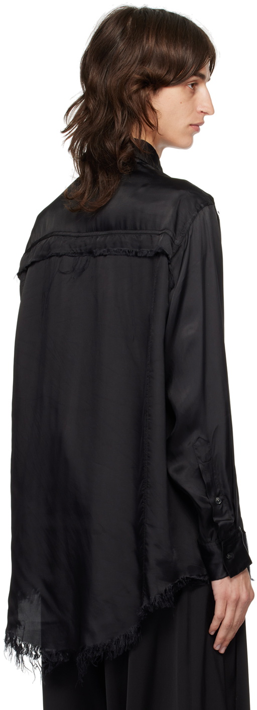 Edward Cuming Black Fringefall Shirt Edward Cuming