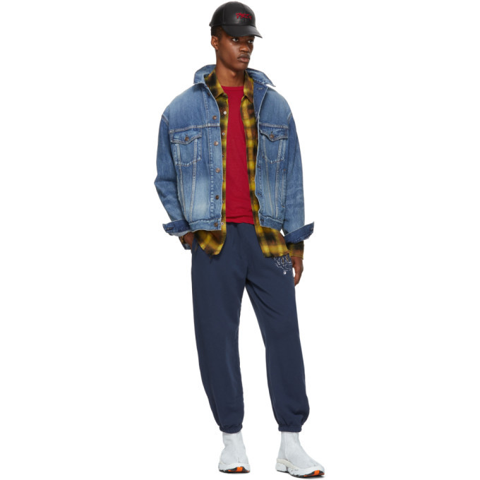 Adaptation Navy Graphic Sweatpants Adaptation