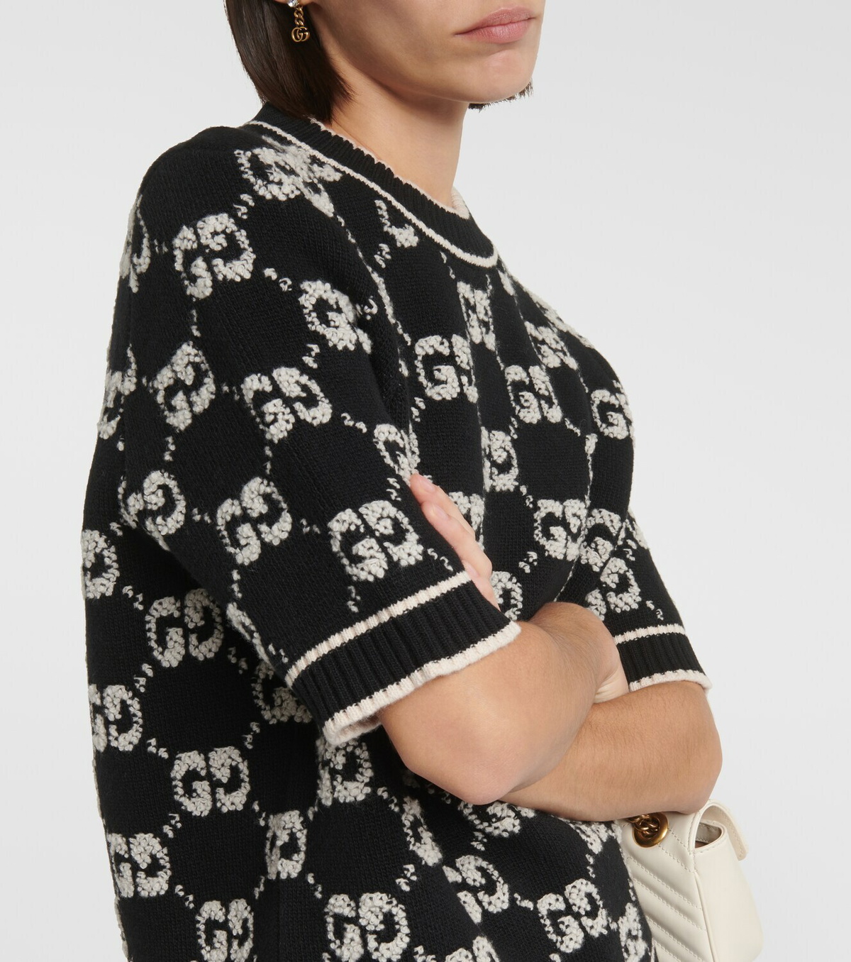 Gucci GG jacquard wool bouclé top Gucci