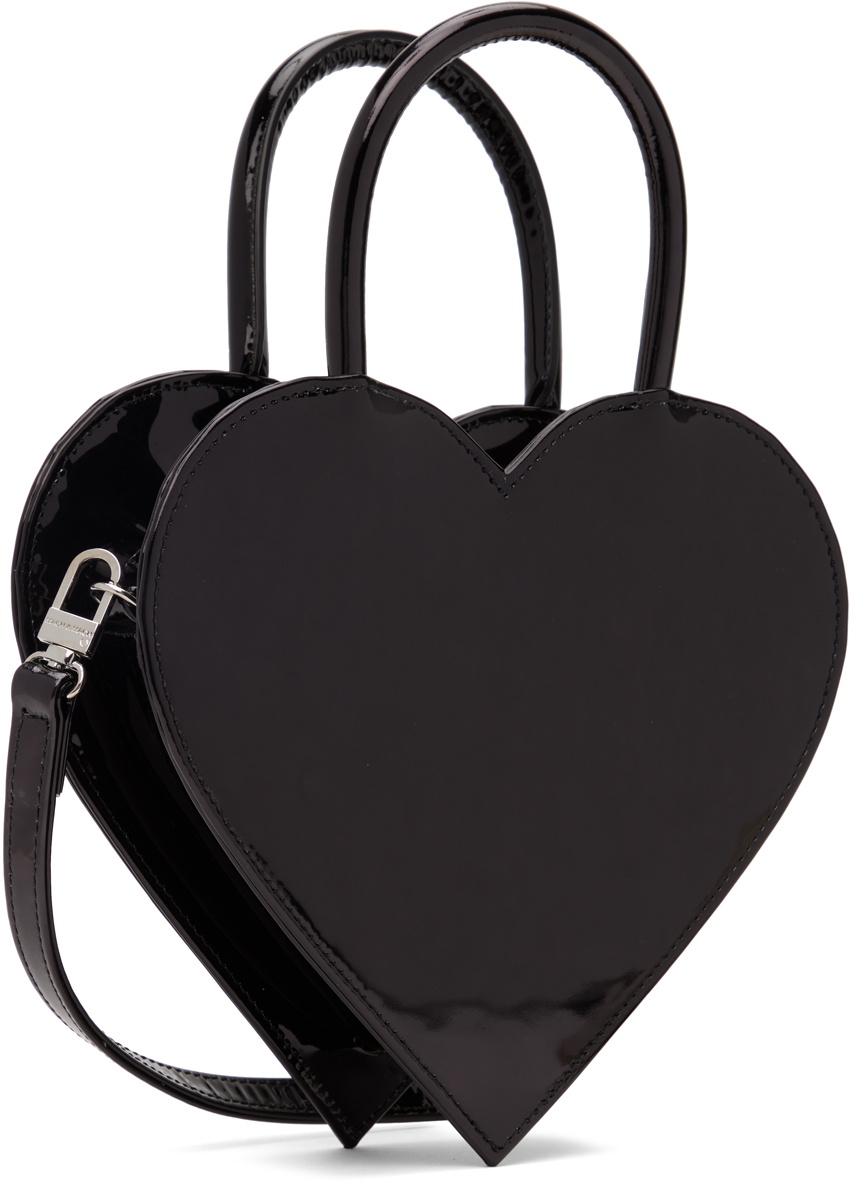 MACH & MACH Black Mini Triple Heart Bag MACH & MACH
