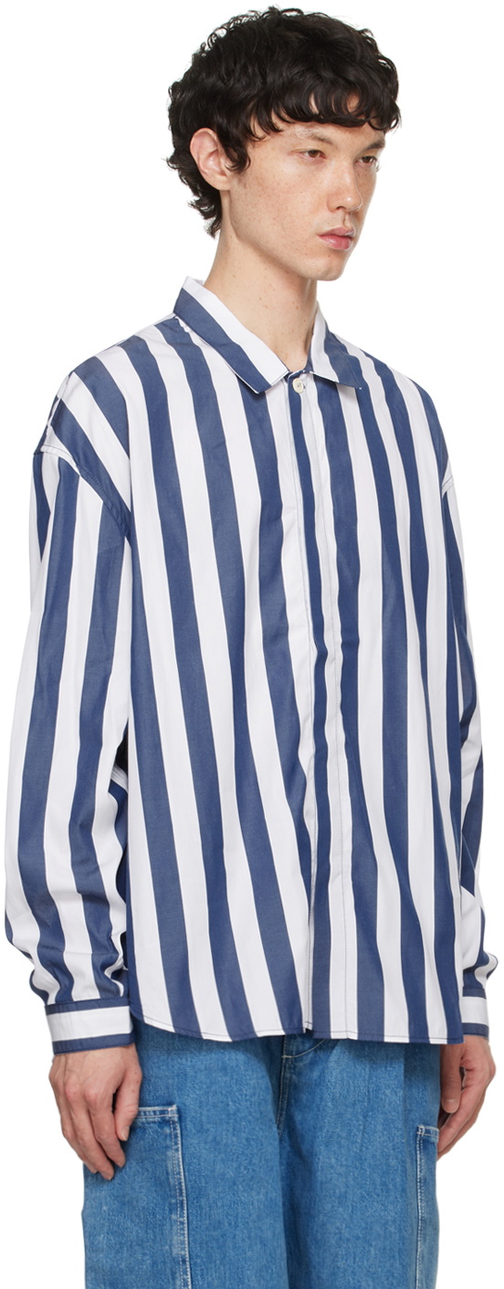 SUNNEI Blue & White Over Shirt Sunnei