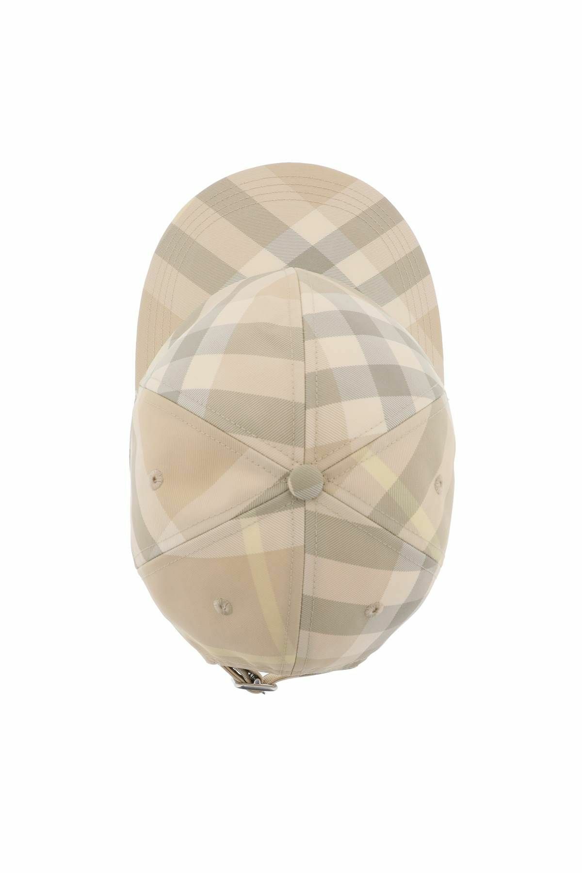 BURBERRY check baseball cap Beige Burberry