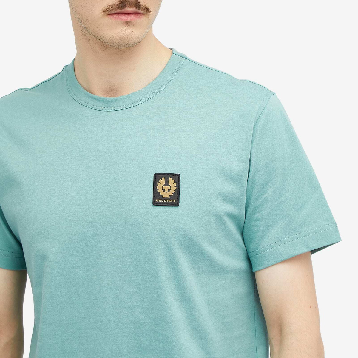 Belstaff Men's Patch T Shirt in Blue Belstaff