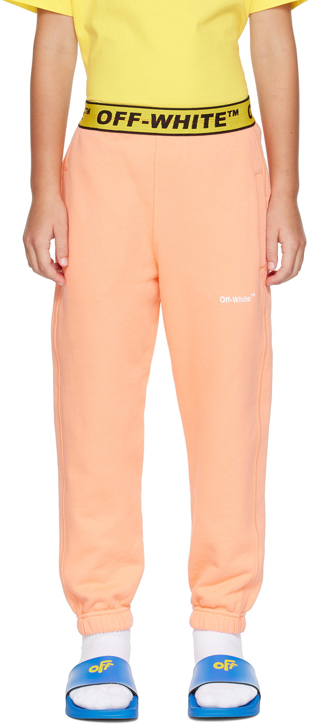 Off-White Kids Orange Industrial Sweatpants Off-White