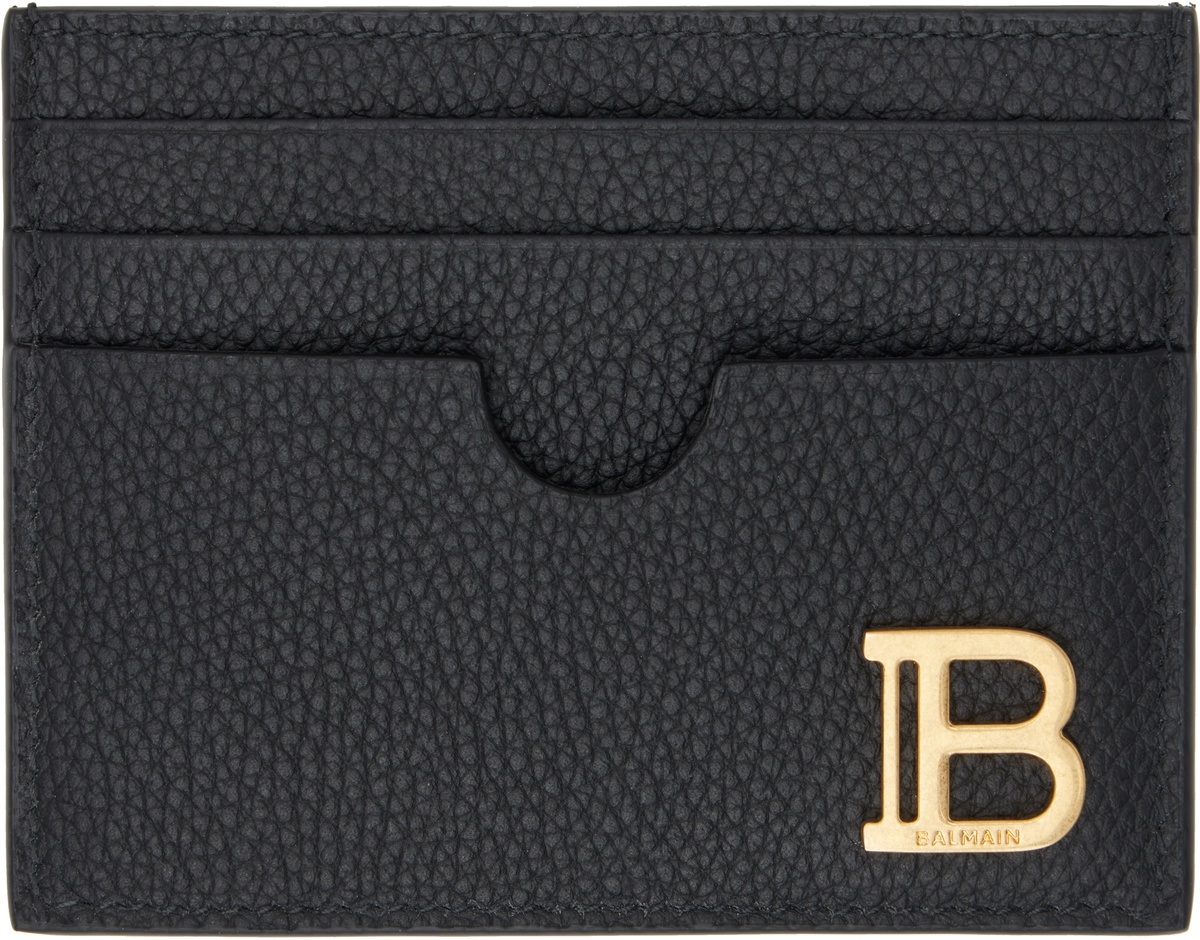Balmain Black B-Buzz Card Holder Balmain