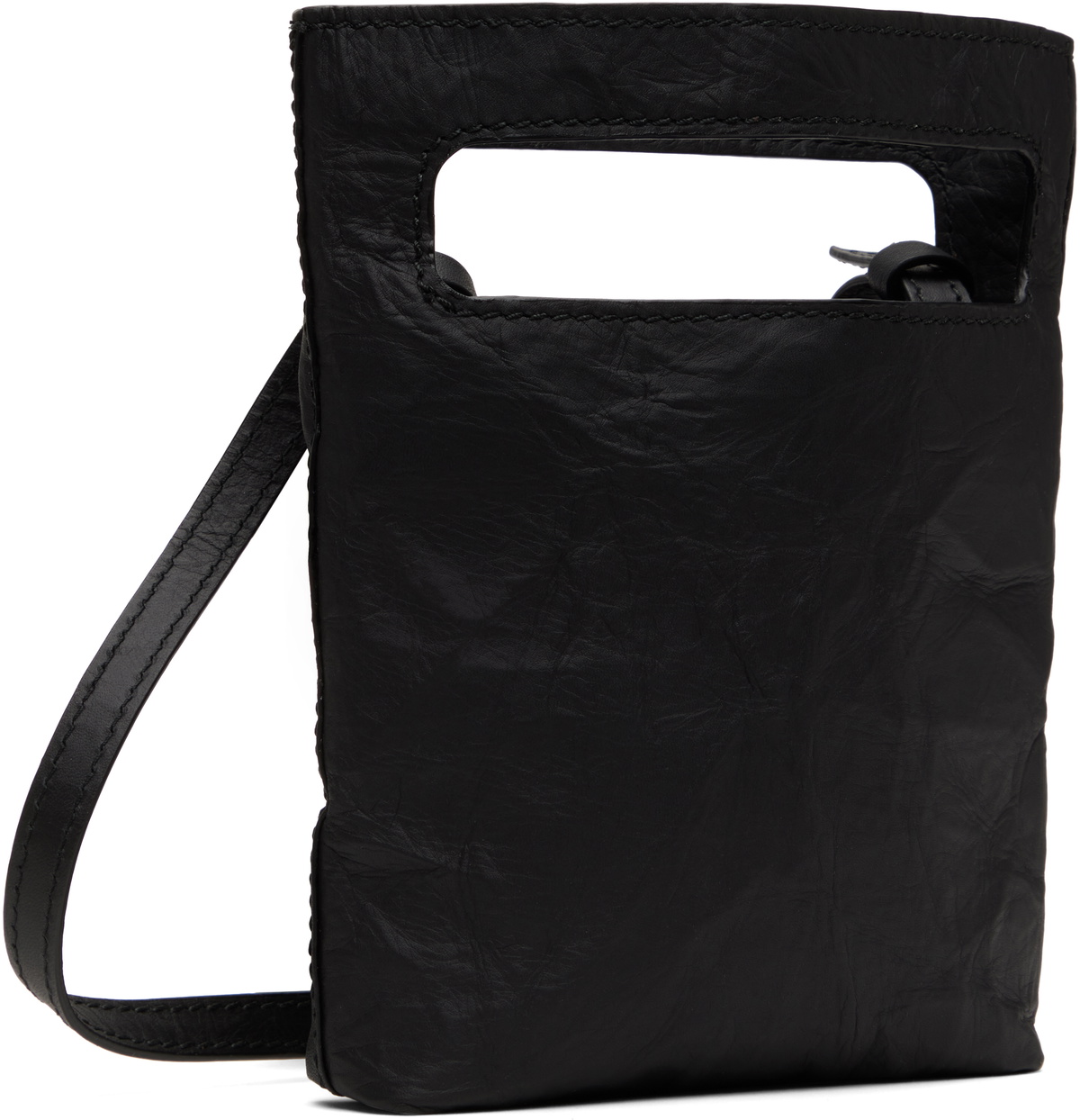 Y-3 Black Mini Tote Crossbody Bag Y-3