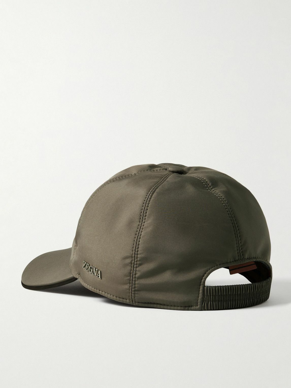 Zegna - Brezza Logo-Embellished Shell Baseball Cap - Green Zegna