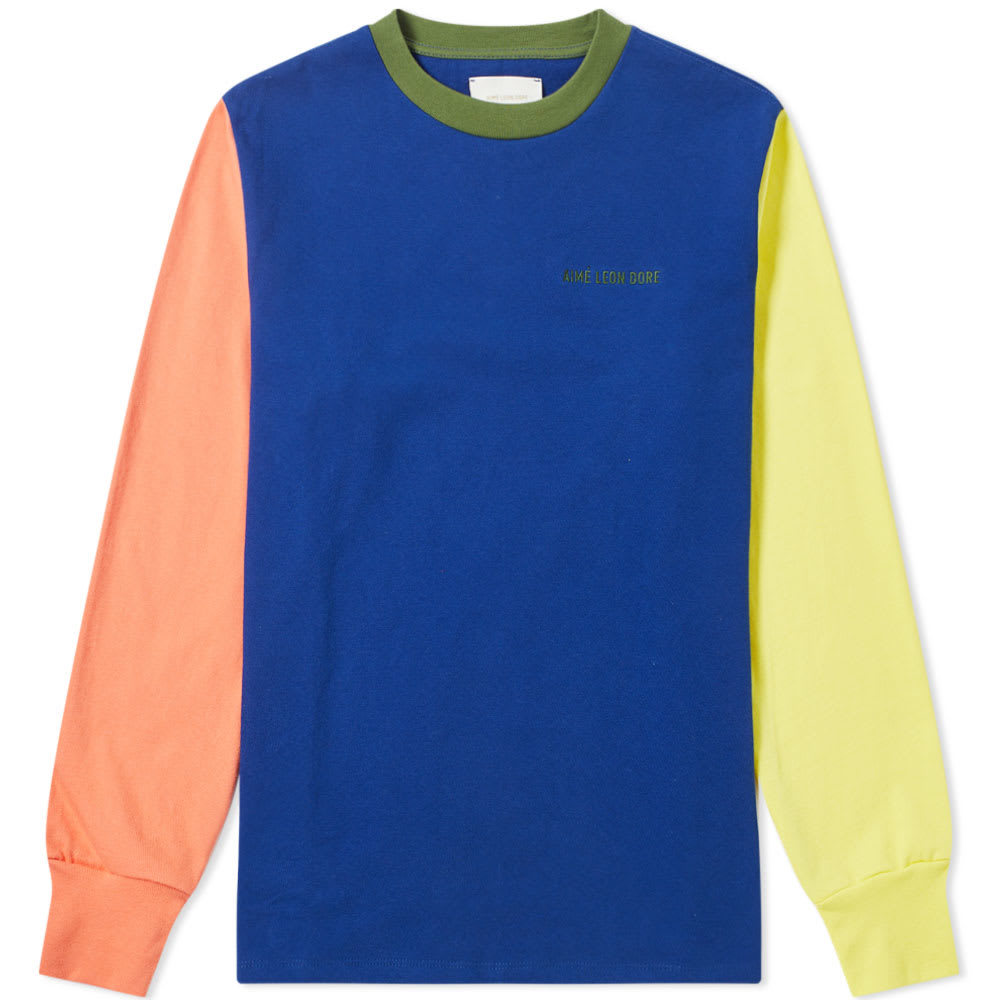 Aimé Leon Dore Long Sleeve Block Logo Tee Midnight