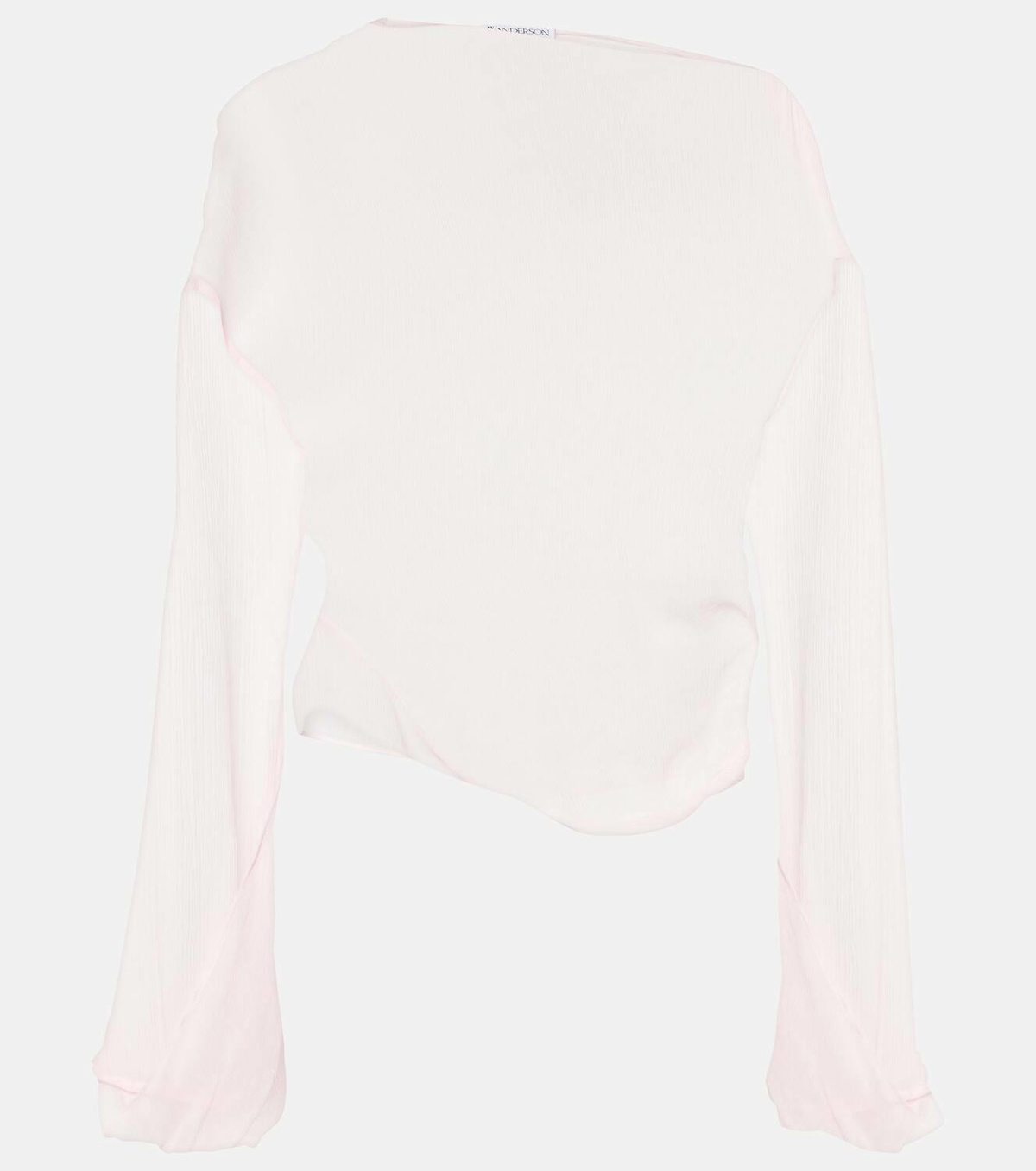 JW Anderson Asymmetric sheer draped blouse JW Anderson