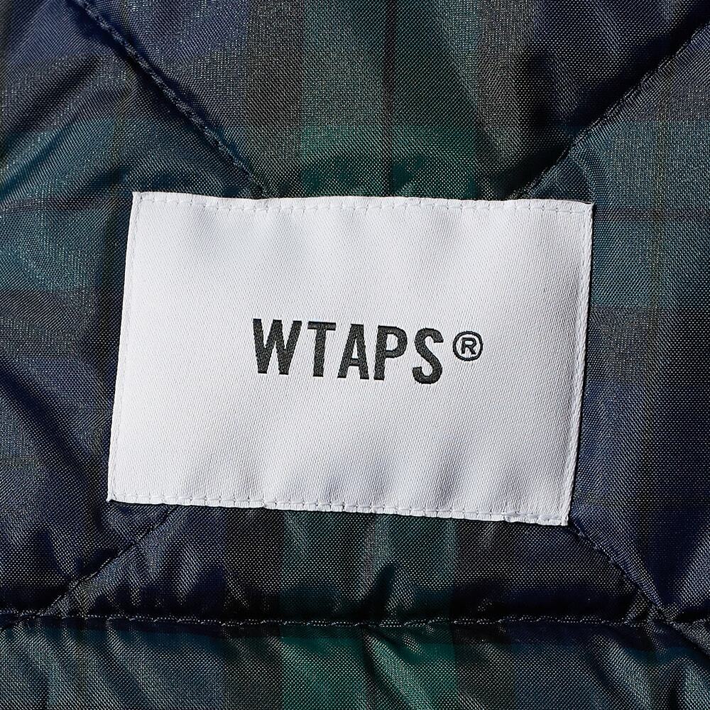 WTAPS Men's Chief 02 Check Quilted Coach Jacket in Green WTAPS