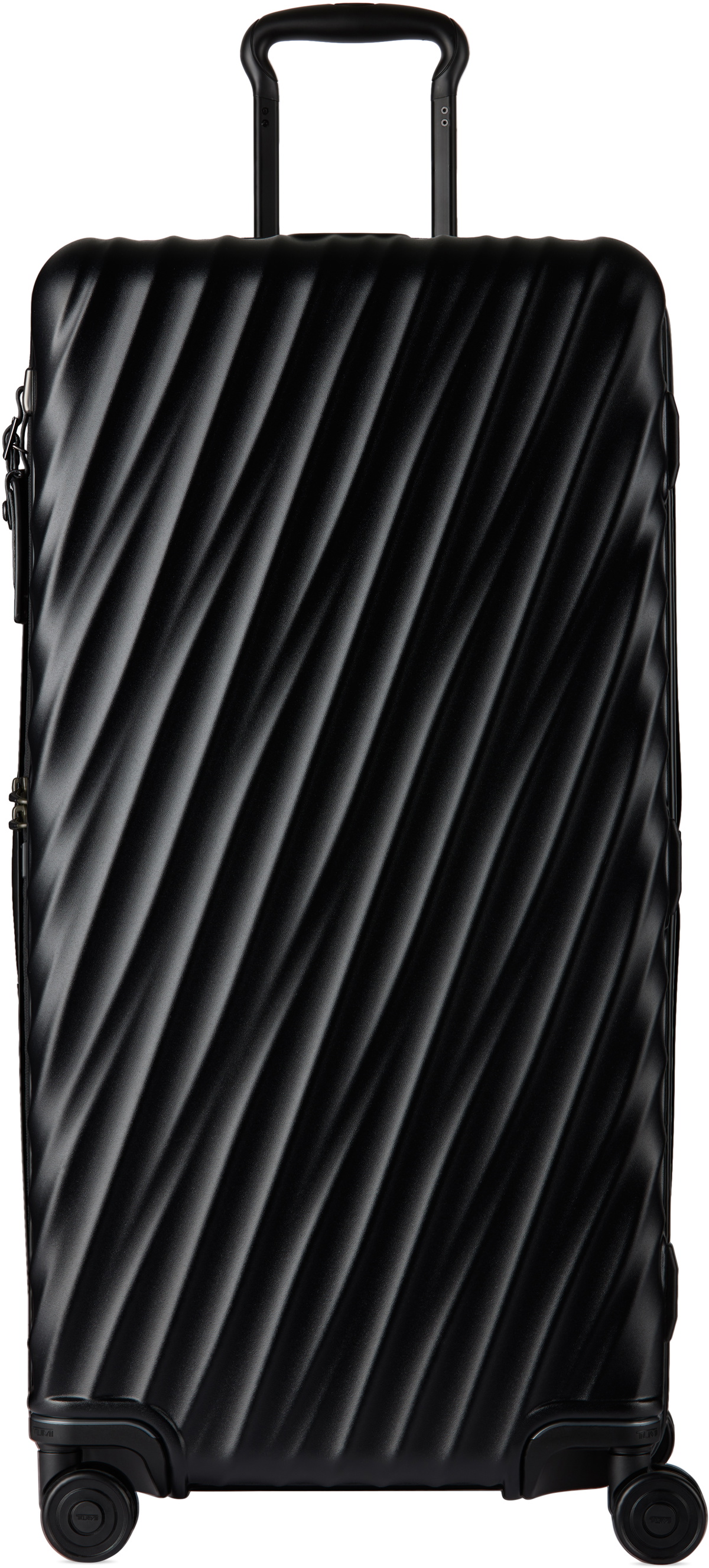 Tumi Black Large Rolling Trunk Suitcase Tumi
