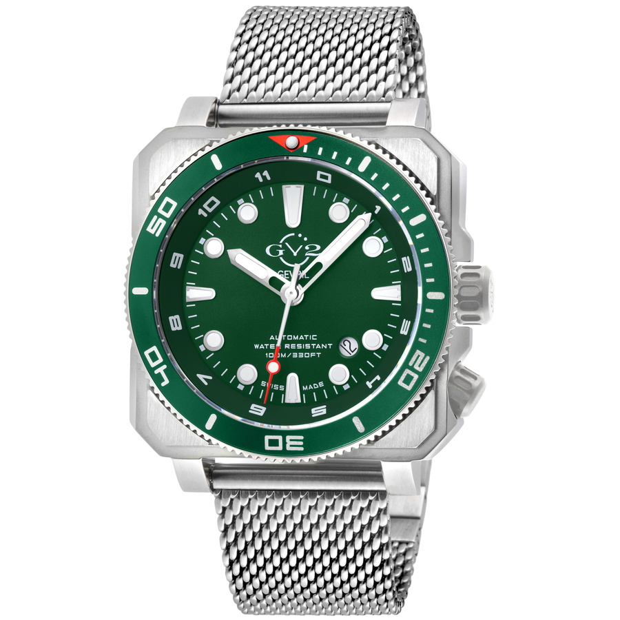 GV2 by Gevril XO Submarine Automatic Green Dial Mens Watch 4540B GV2 by ...
