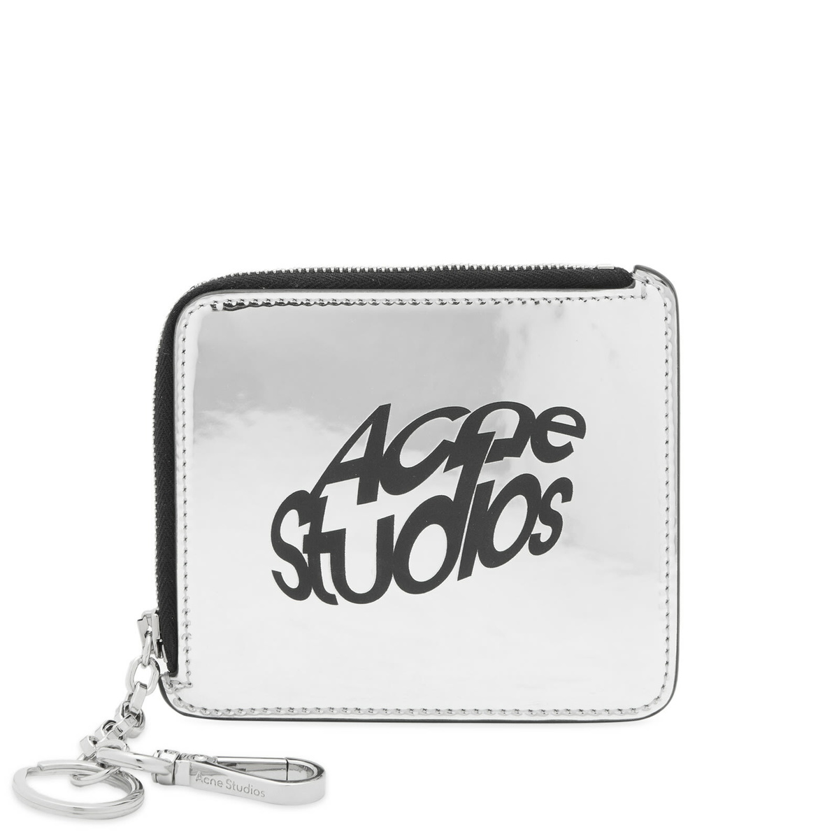 Acne Studios Women's Logo Wallet in Silver Acne Studios