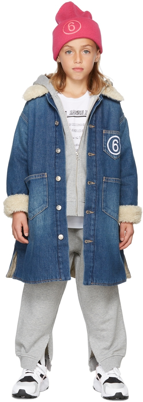 MM6 Maison Margiela Kids 'MM6' Zip-Up Hoodie MM6 Maison Margiela
