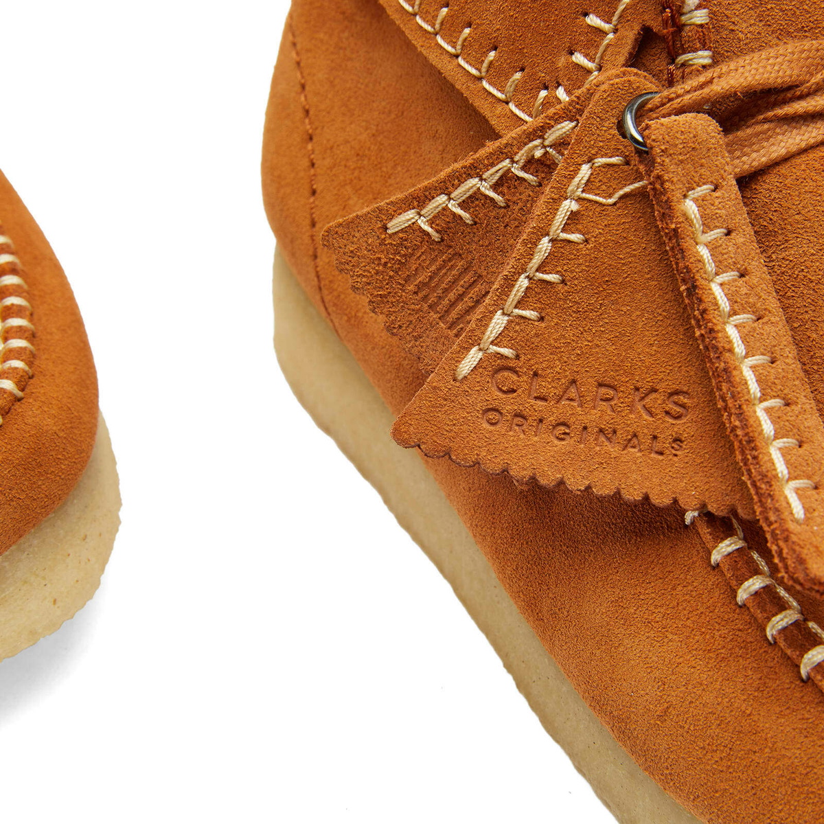 Clarks Originals Women's Wallabee Stitch Boots in Ginger Suede Clarks ...