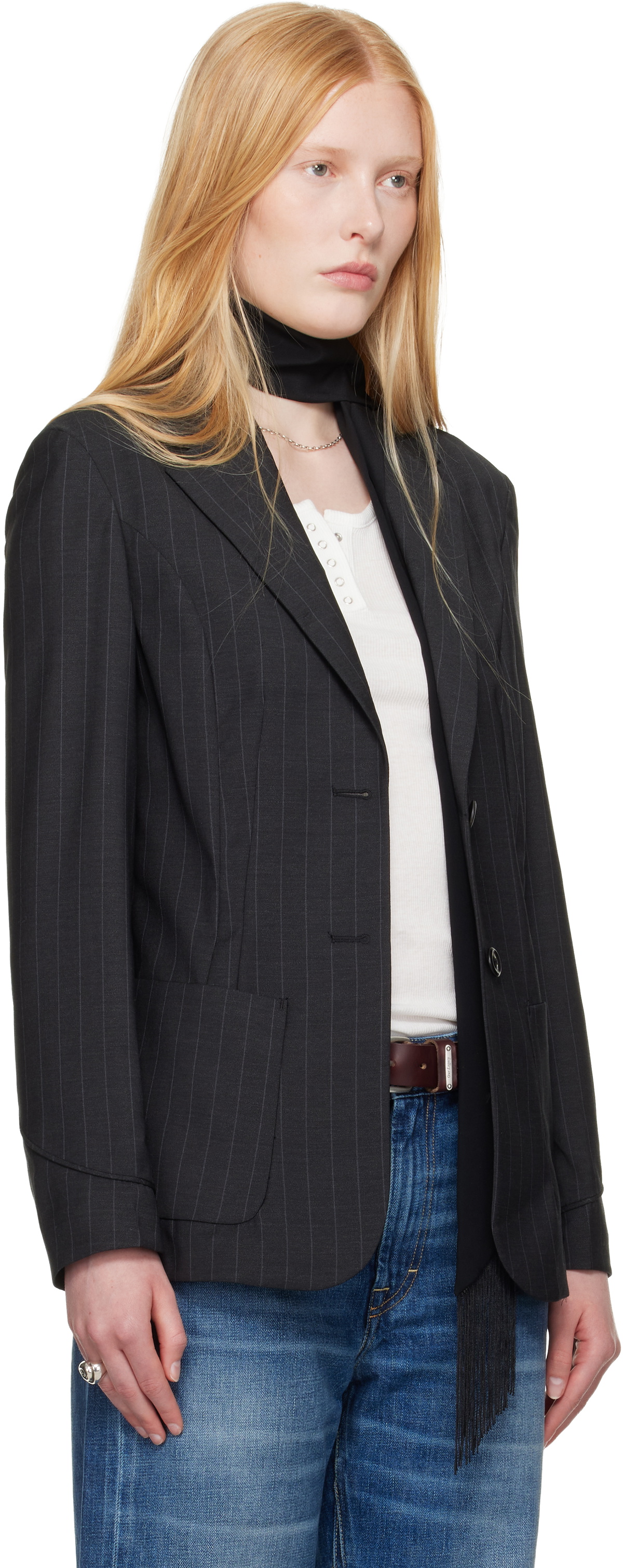 OUR LEGACY WORK SHOP Emporio Armani Gray Icona Blazer Our Legacy