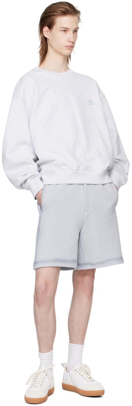 Solid Homme Gray Embroidered Sweatshirt Solid Homme