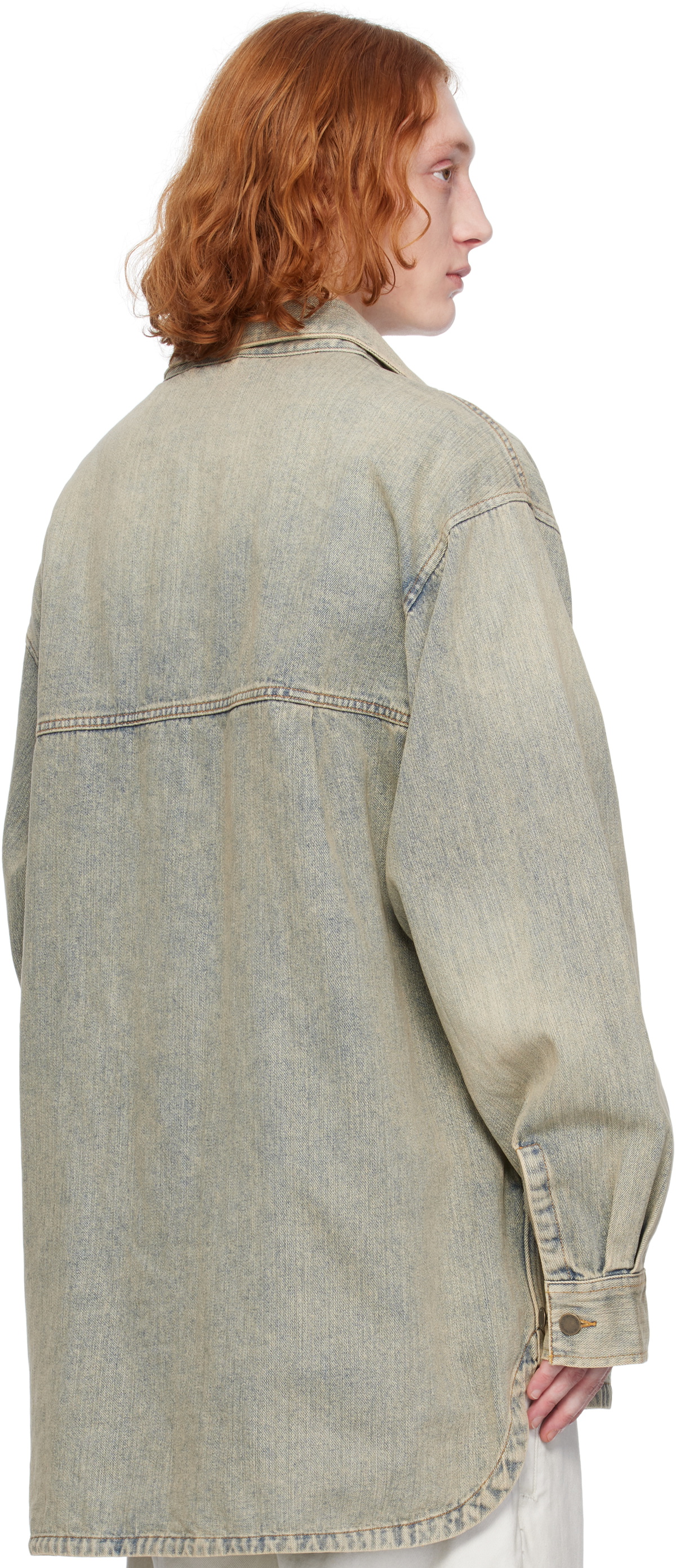 Entire Studios Blue Herculean Denim Shirt Entire Studios