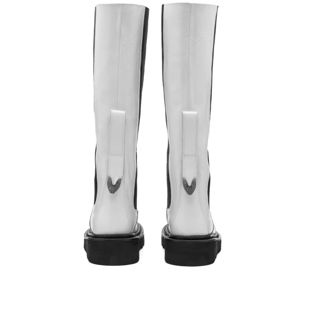 Toga Pulla Women's High Leg Buckle Boot in White Toga Pulla