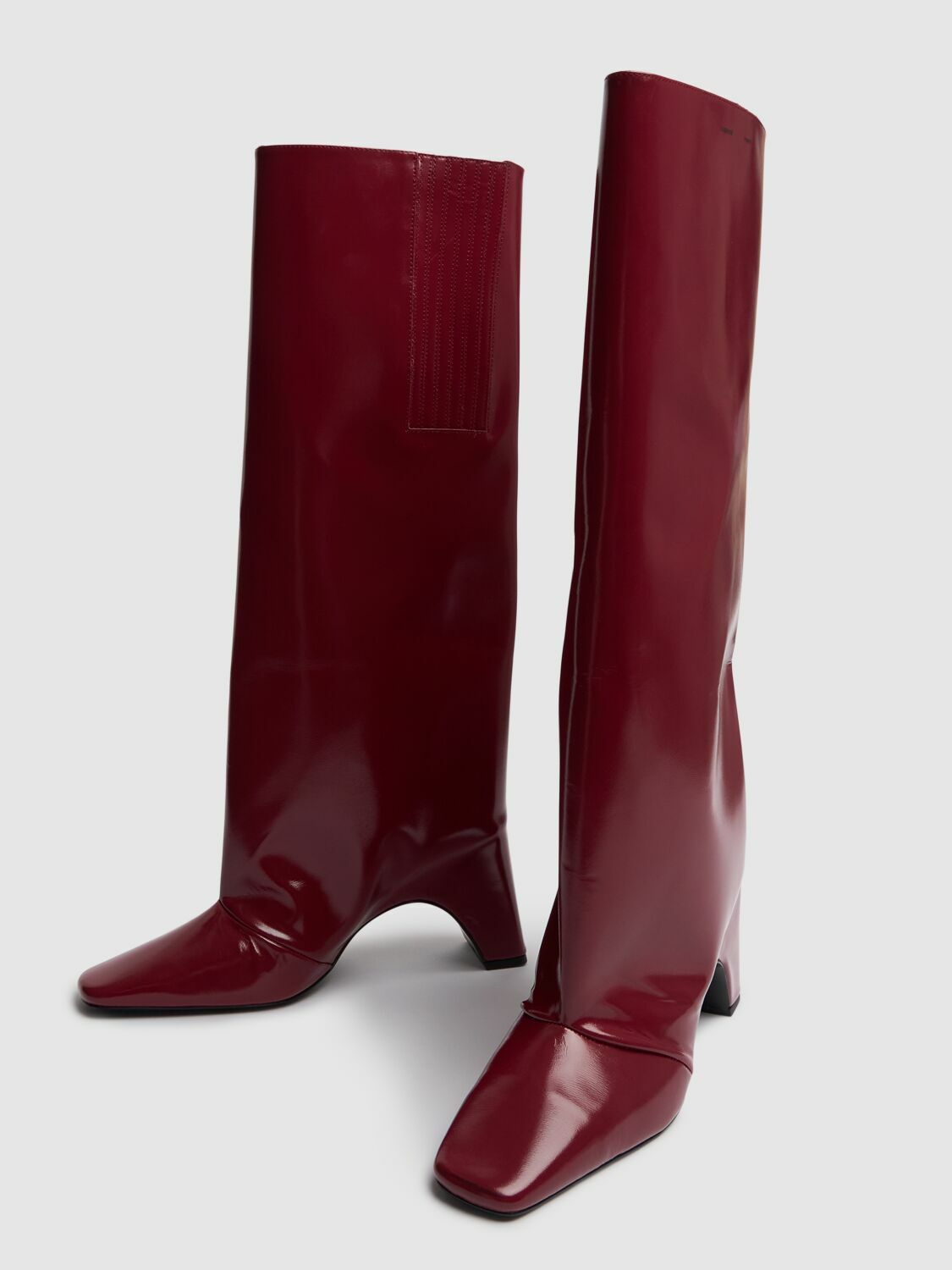 COPERNI Bridge Glossy Leather Boots Coperni