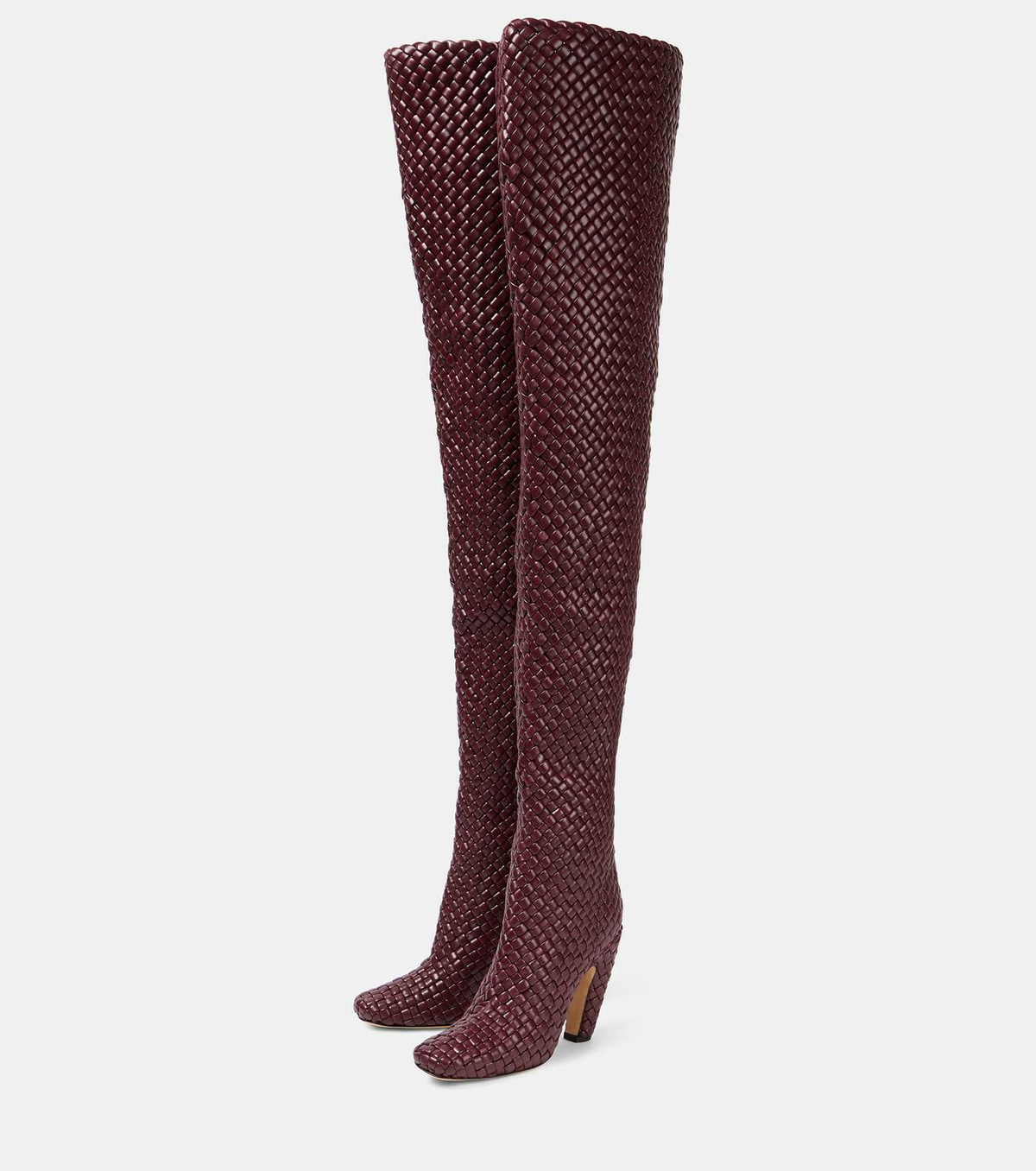 Bottega Veneta Canalazzo leather over-the-knee boots Bottega Veneta