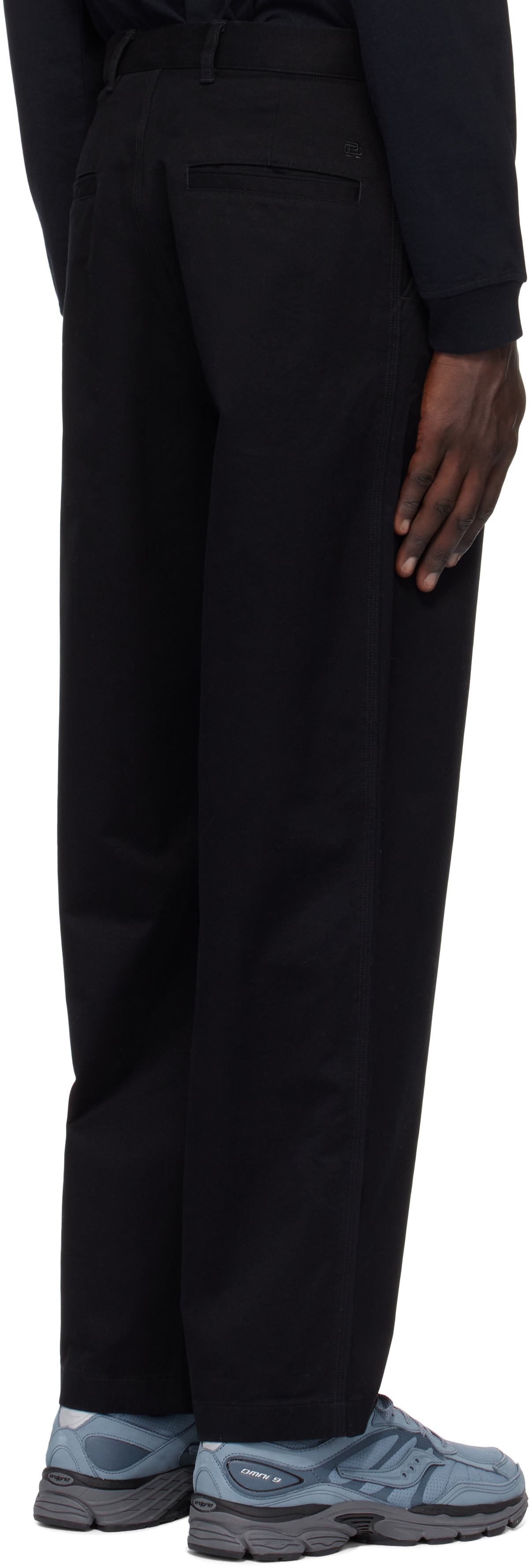 Reigning Champ Black Cotton Chino Sophomore Trousers Reigning Champ