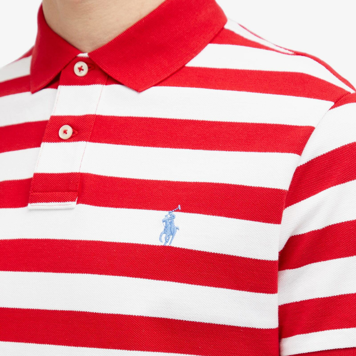 Polo Ralph Lauren Men's Bold Stripe Polo Shirt in Red/White Polo Ralph ...