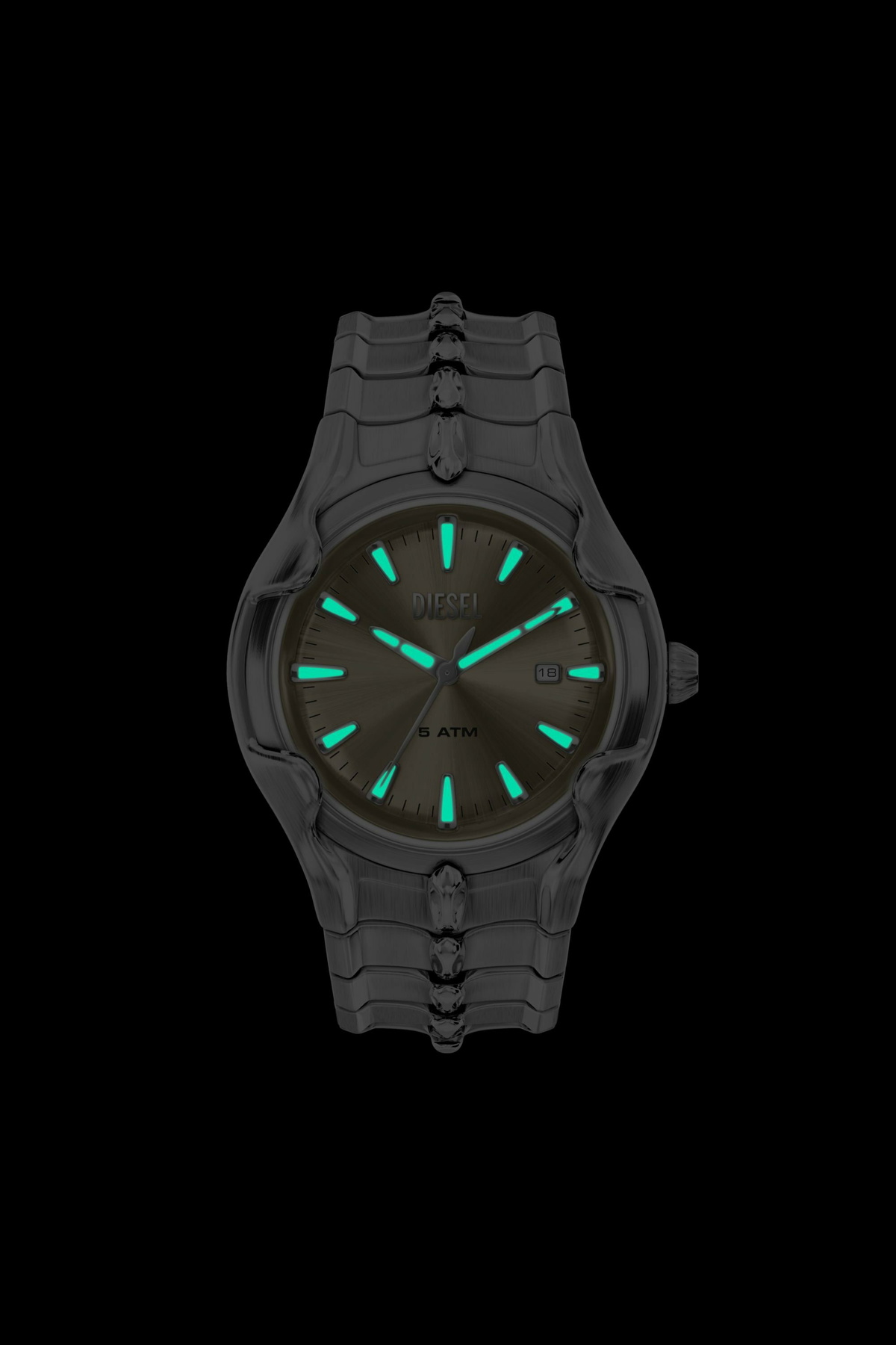 Diesel Vert Stainless Steel Watch - Timeframes Mens in Silver Diesel