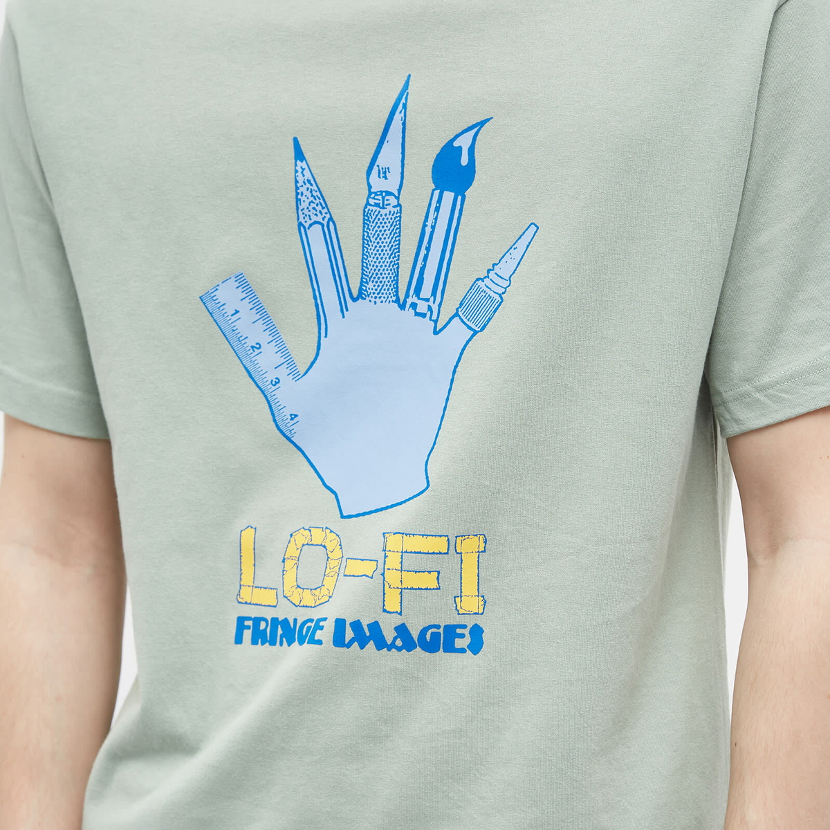 Lo-Fi Men's Fringe Images T-Shirt in Ice Lo-Fi