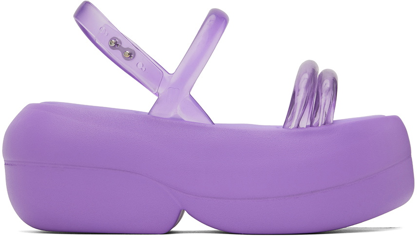 Melissa Purple Melissa Airbubble Platform Sandals Melissa