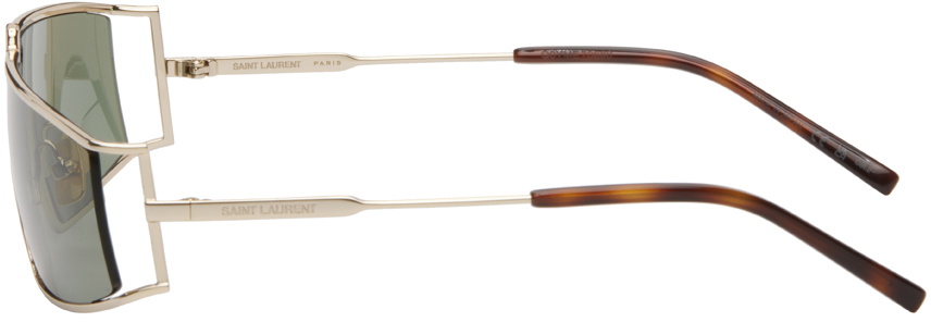 Saint Laurent SSENSE Exclusive Gold SL 606 Sunglasses Saint Laurent