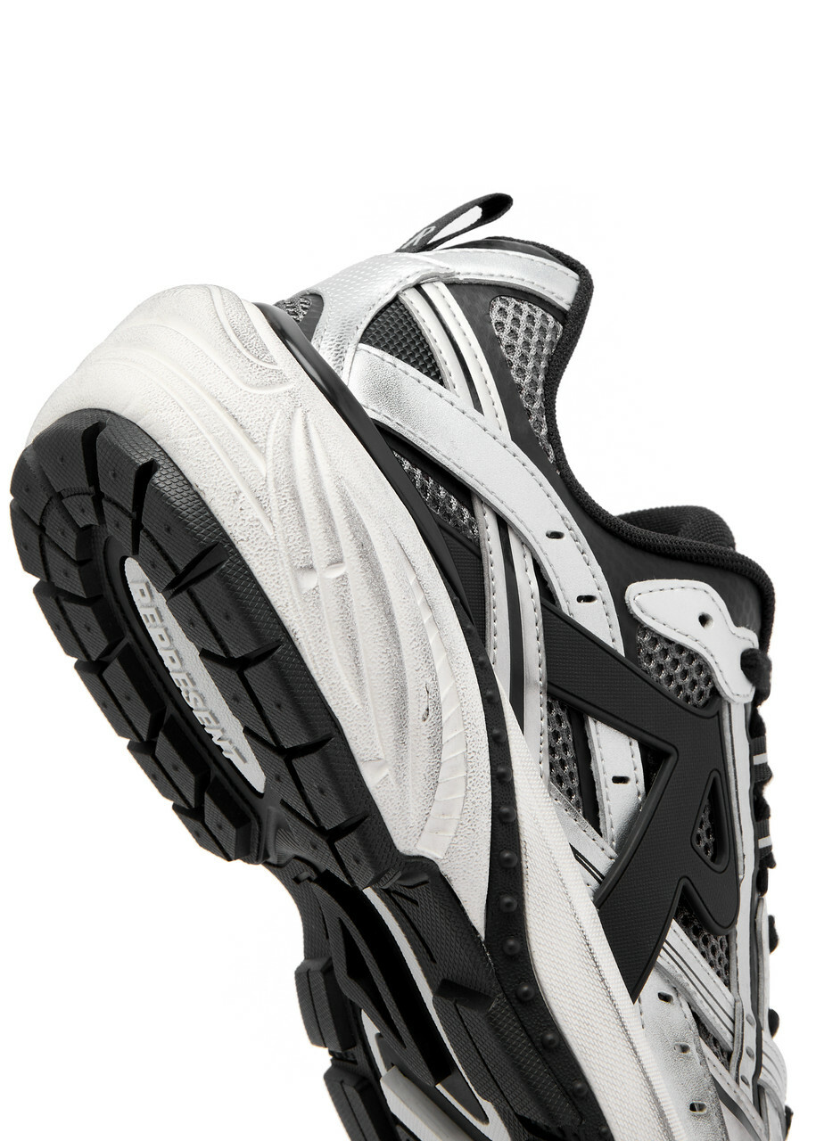Represent Storm Runner Panelled Mesh Sneakers Silver Represent