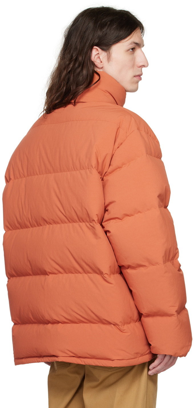 Jil Sander Red Funnel Neck Down Jacket Jil Sander