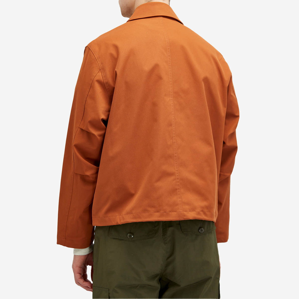 Uniform Bridge Men's AE Single Blouson Jacket in Orange Uniform Bridge