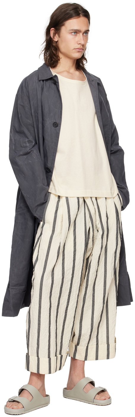 Toogood Beige & Black 'The Acrobat' Trousers Toogood