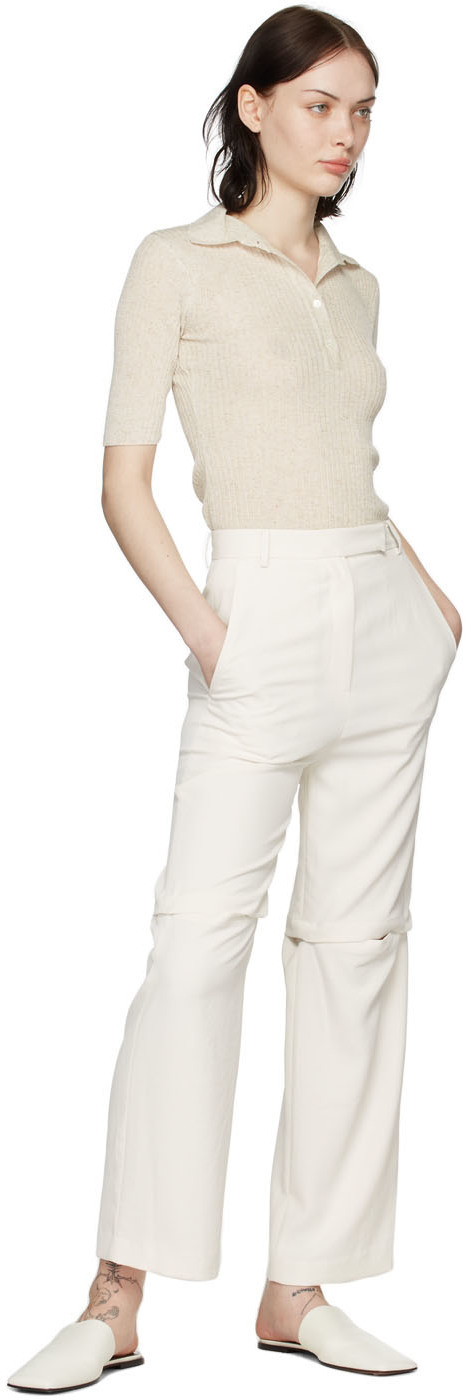 Blossom Beige Rayon Polo Blossom