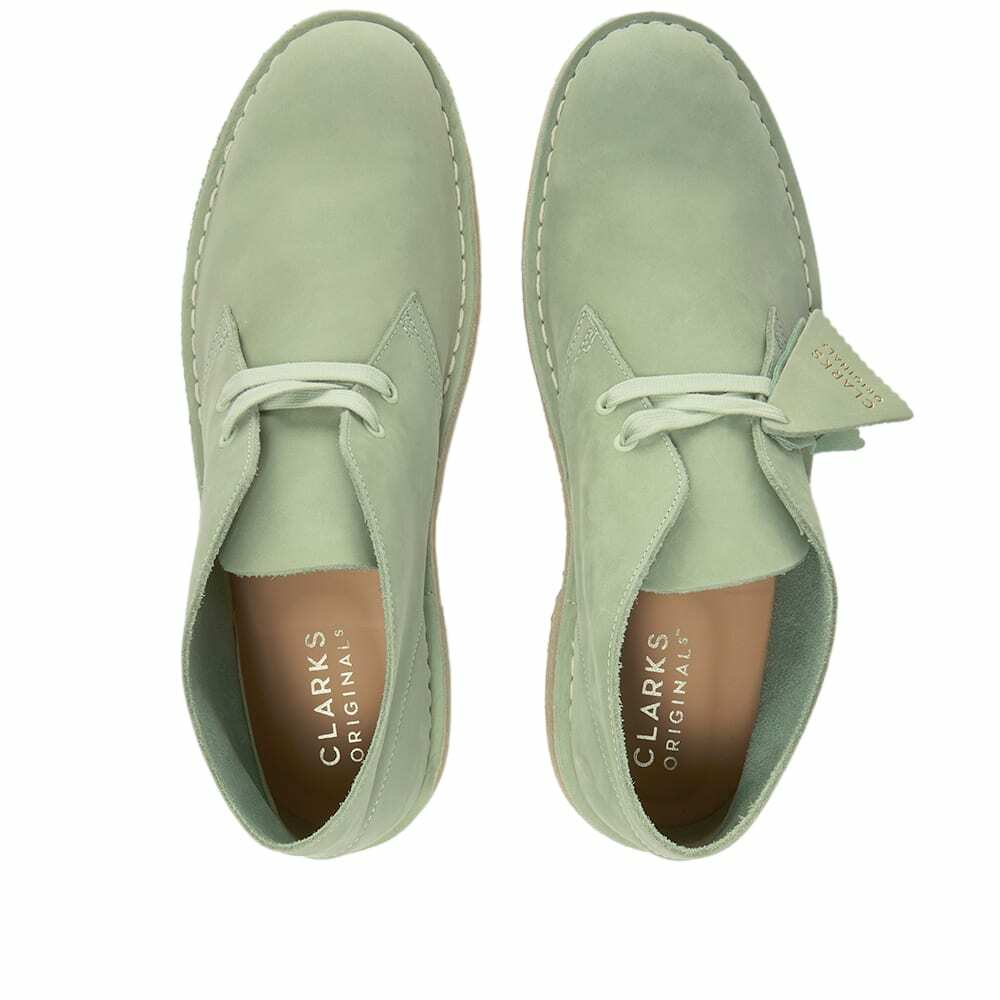 Clarks Originals Men's Desert Boot in Pale Green Clarks Originals