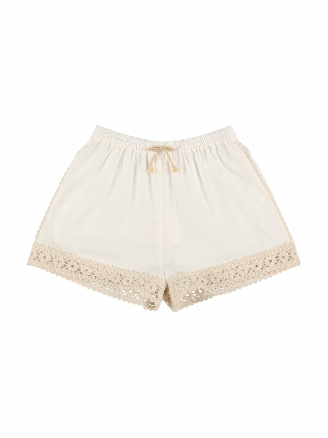 ZIMMERMANN Cotton & Lace Shorts Zimmermann