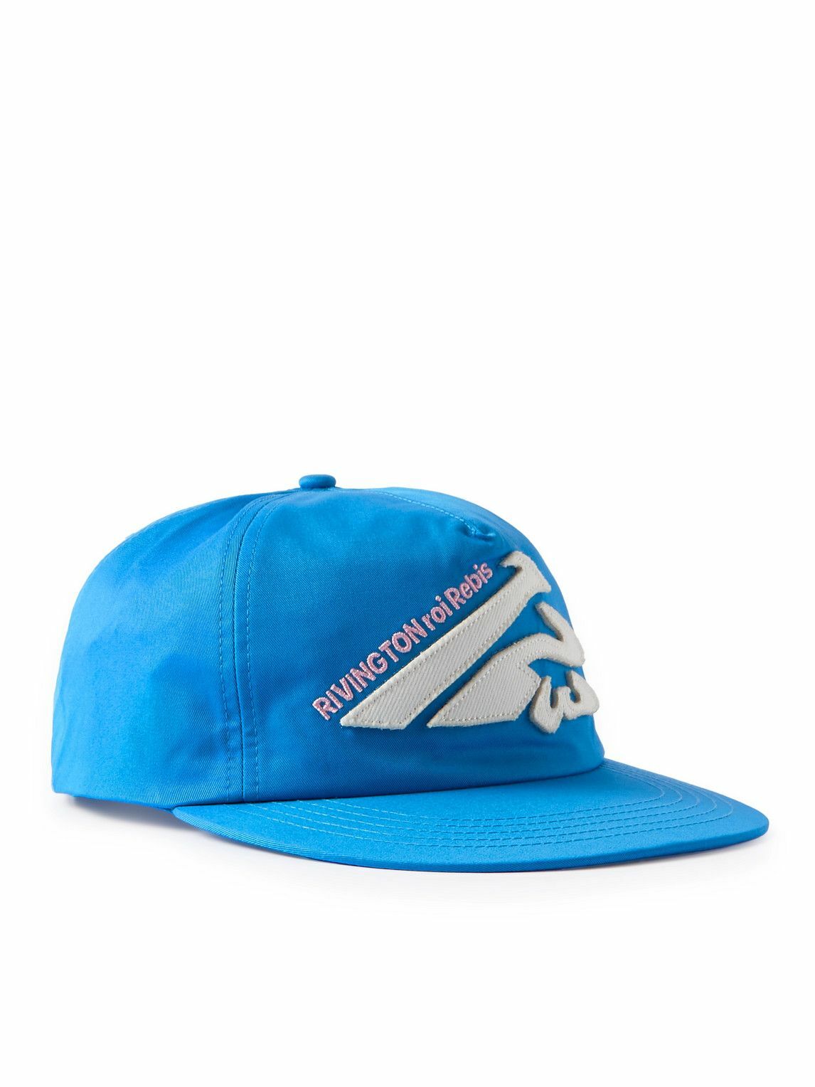 RRR123 - Logo-Embroidered Appliquéd Cotton-Twill Baseball Cap RRR123